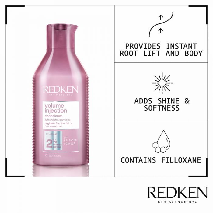 Redken Volume Injection Shampoo & Conditioner 300ml Duo Pack | SAVE 20%